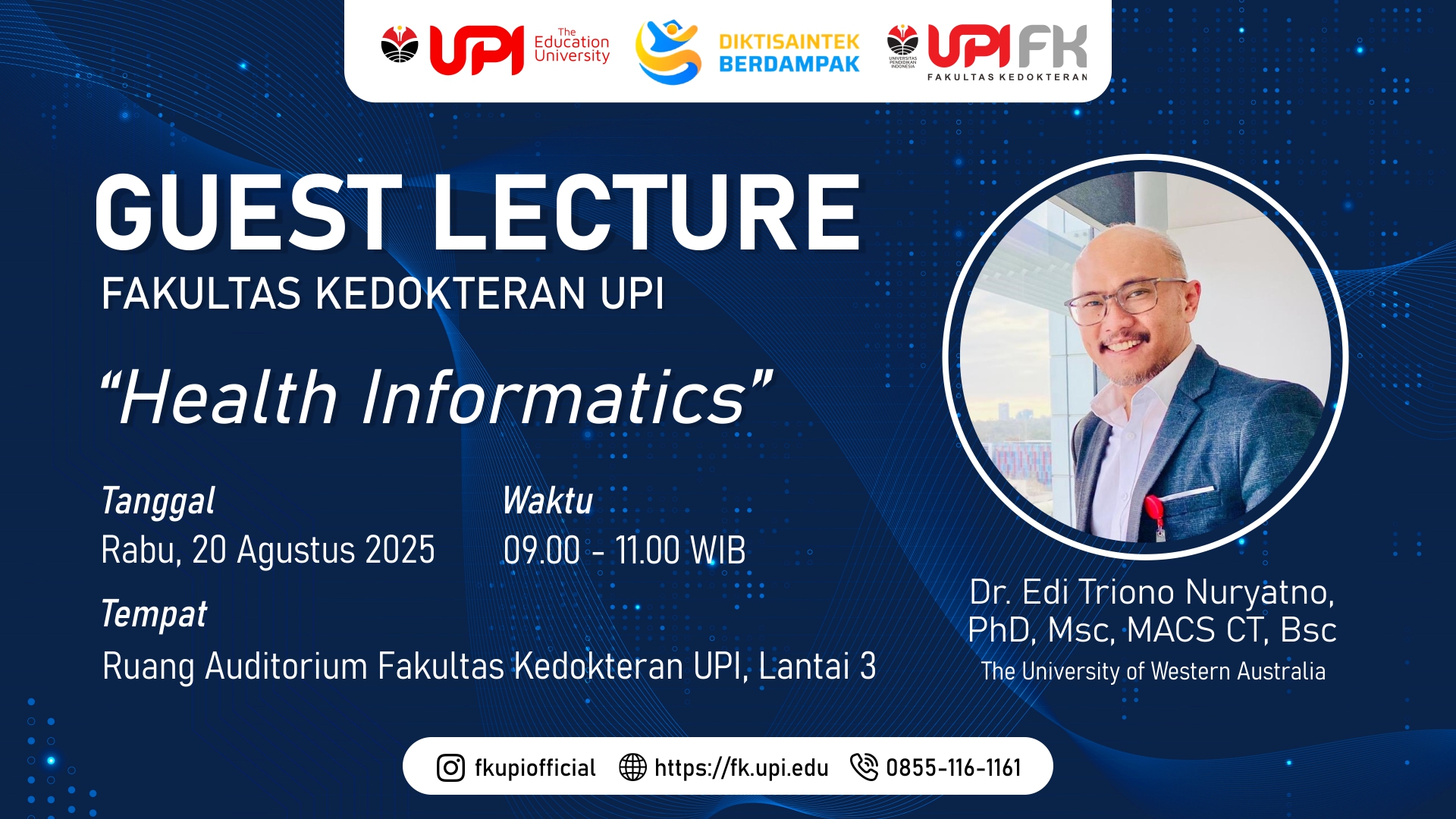 FK UPI Gelar Guest Lecture Health Informatics bersama Prof. Dr. Edi ...